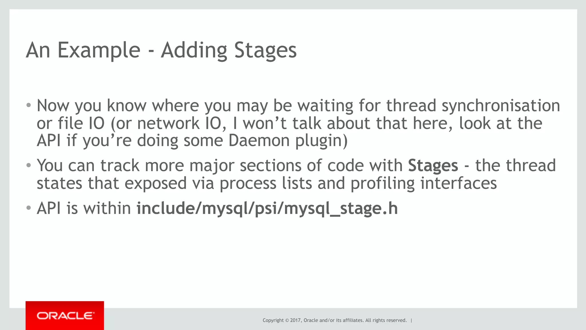Instrumenting plugins for Performance Schema | PPT