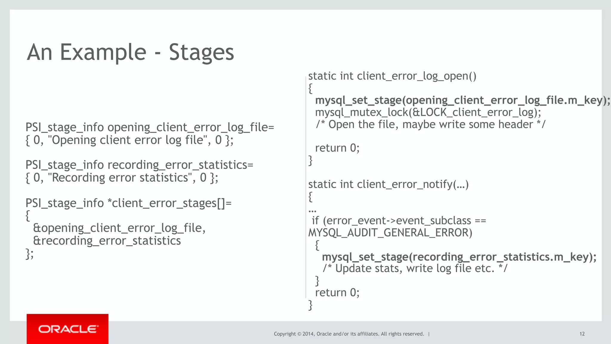 Instrumenting plugins for Performance Schema | PPT
