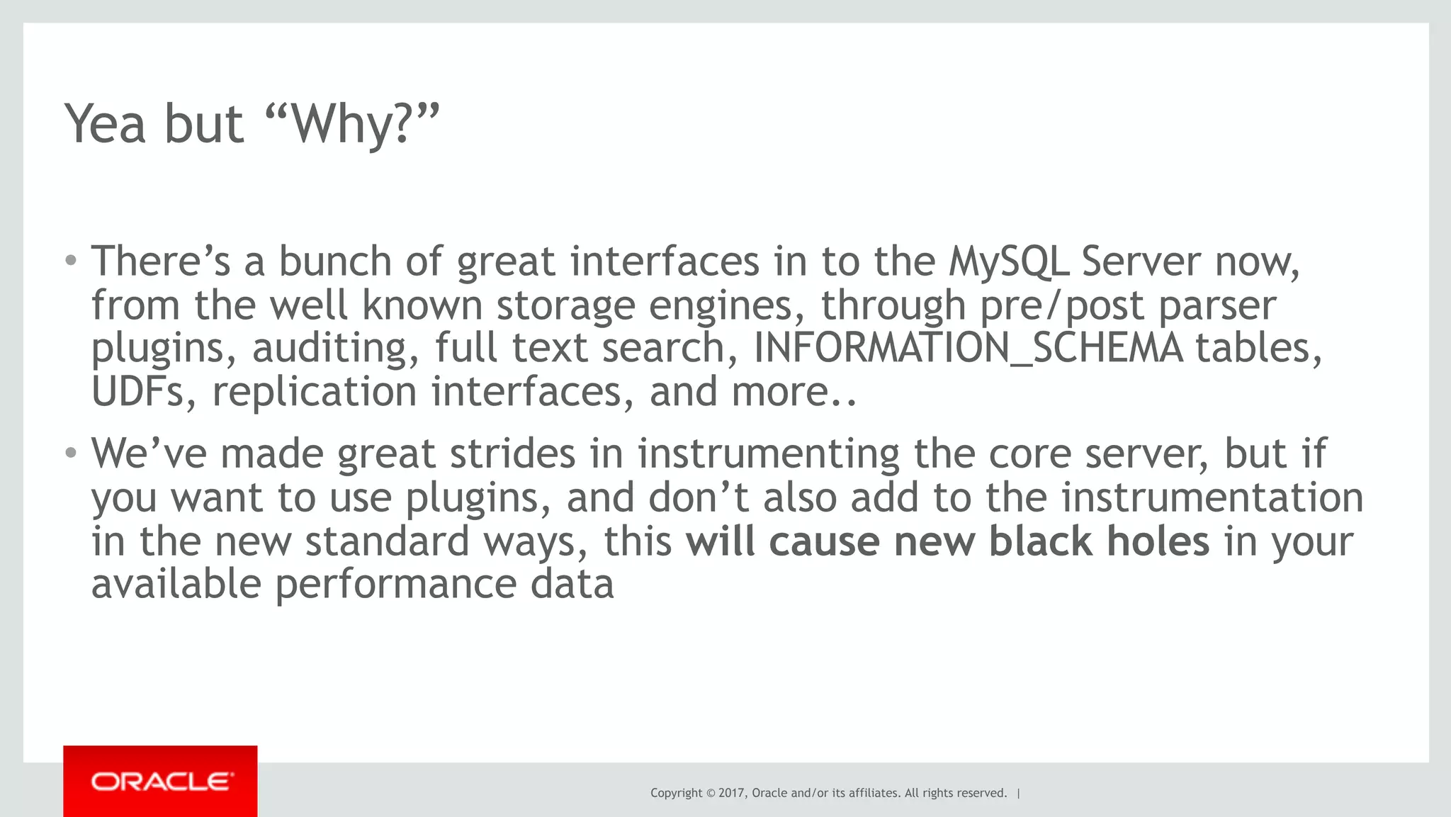 Instrumenting plugins for Performance Schema | PPT