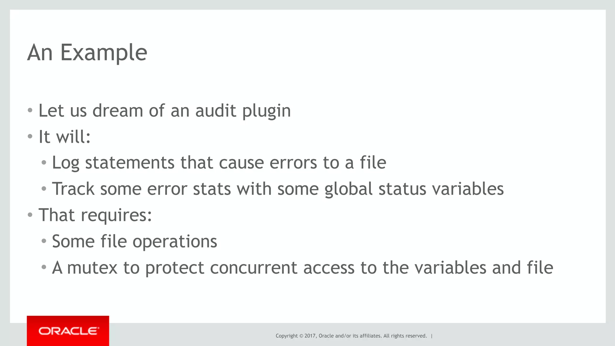 Instrumenting plugins for Performance Schema | PPT