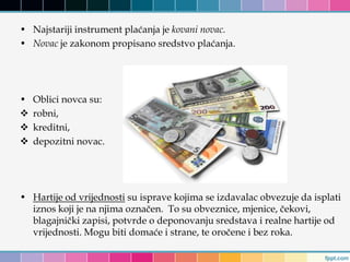 Instrumenti platnog prometa ppt | PPTX