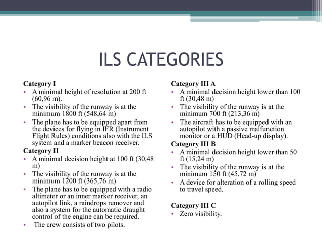 Instrument landing system (ils) | PPTX | Air Travel | Travel Type