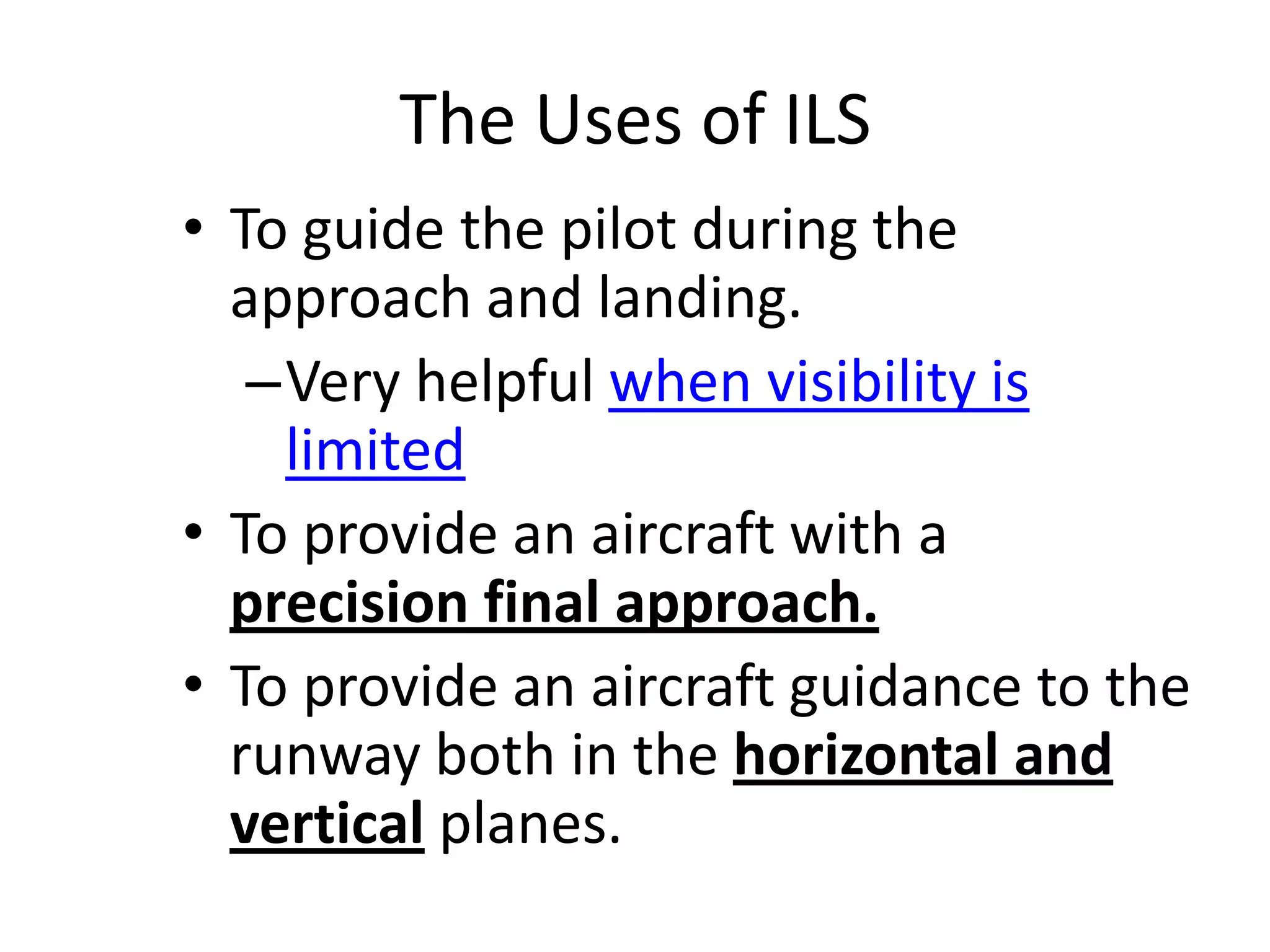 Instrument landing system (ils) | PPTX