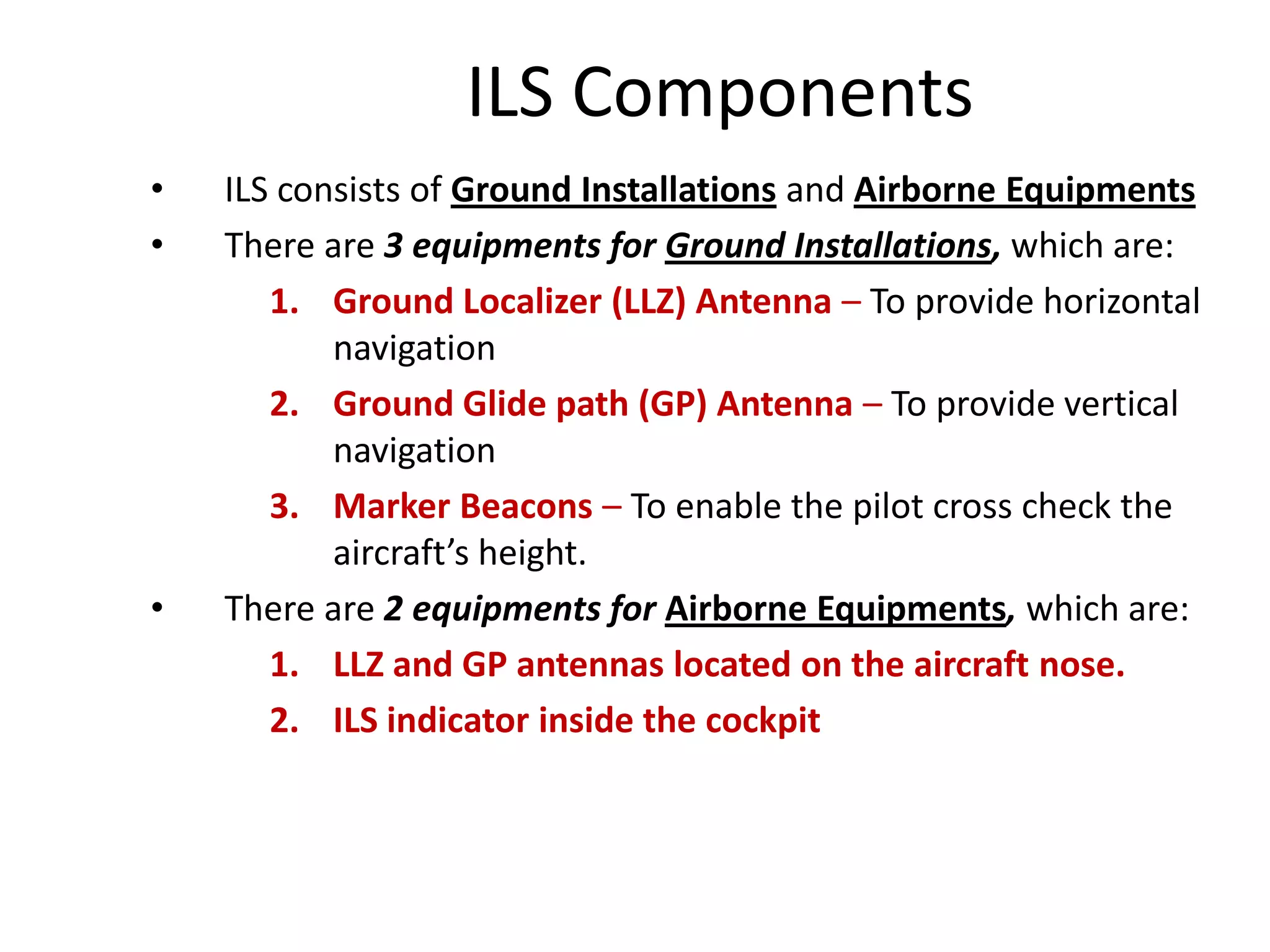 Instrument landing system (ils) | PPTX