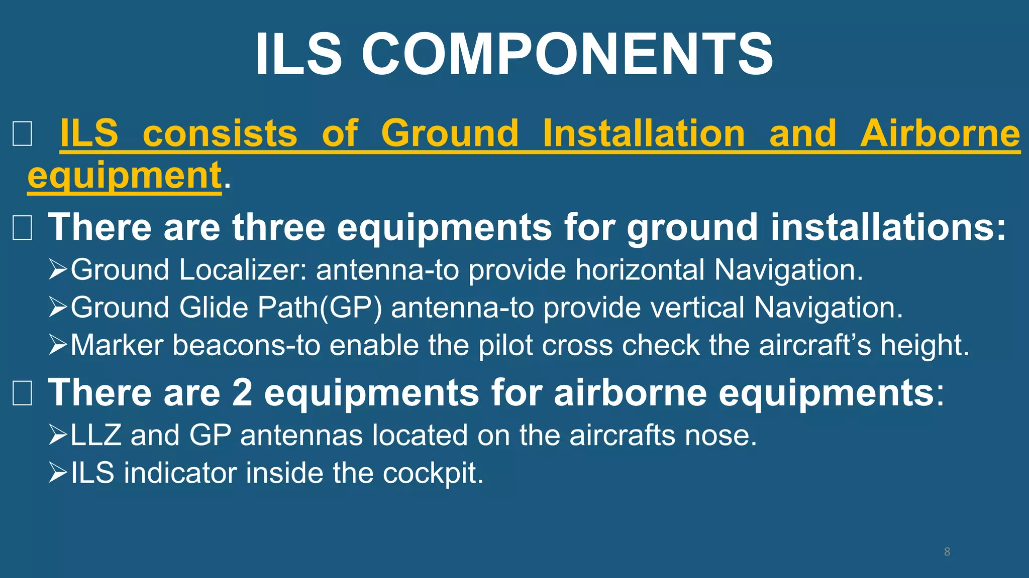 Instrument landing system (ils) ppt | PPTX
