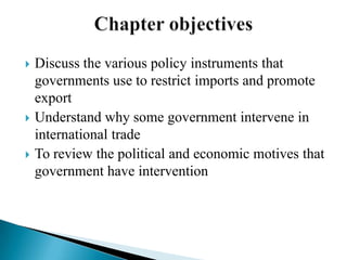 Instrument of trade policies | PPTX