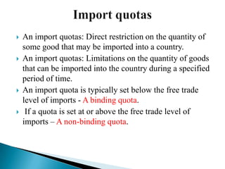 Instrument of trade policies | PPTX