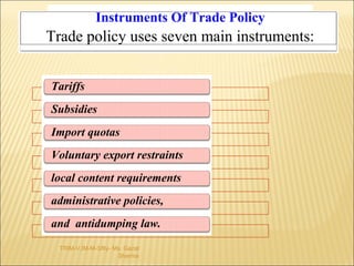 Instrument of trade policy | PPT