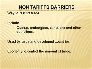 Instrument of trade policy | PPT