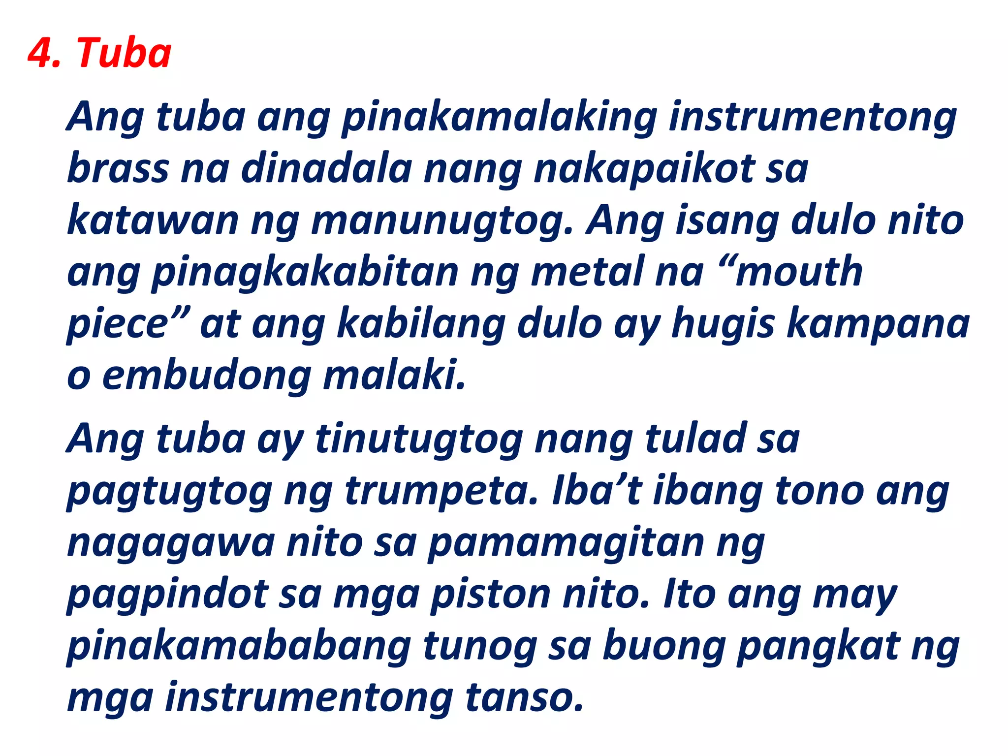 Instrumentong banda | PPT