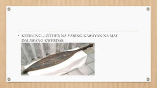 Instrumentong mindoro | PPTX