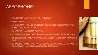 Mga katutubong instrumento ng Pilipinas | PPT