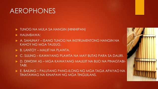 Mga katutubong instrumento ng Pilipinas | PPT | Music | Entertainment