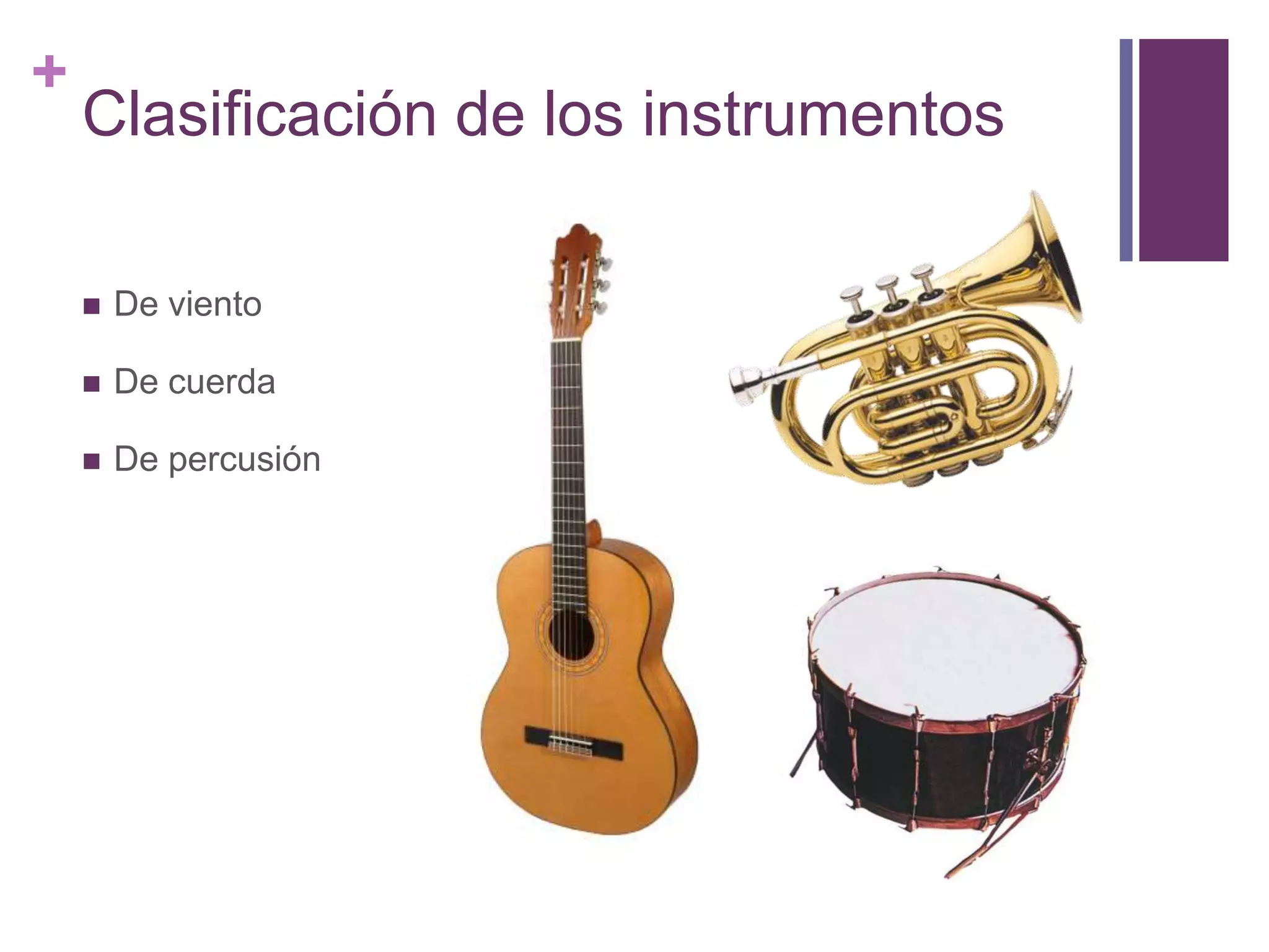 Las familias de instrumentos musicales | PPT