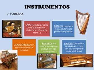 Instrumentos musicales del Renacimiento | PPSX