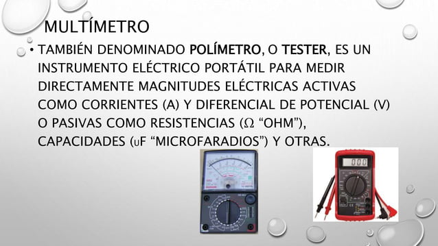 Instrumentos básicos de medición | PPTX