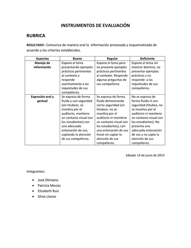 Instrumentos De Evaluación Pdf Descarga Gratuita