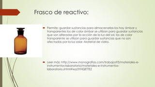 Instrumentos de laboratorio | PPTX