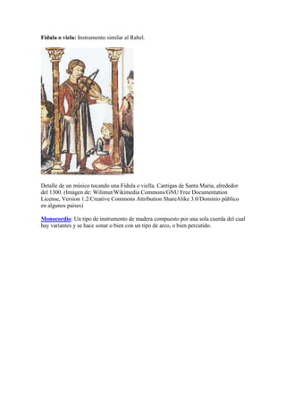 Instrumentos de la Edad Media | PDF