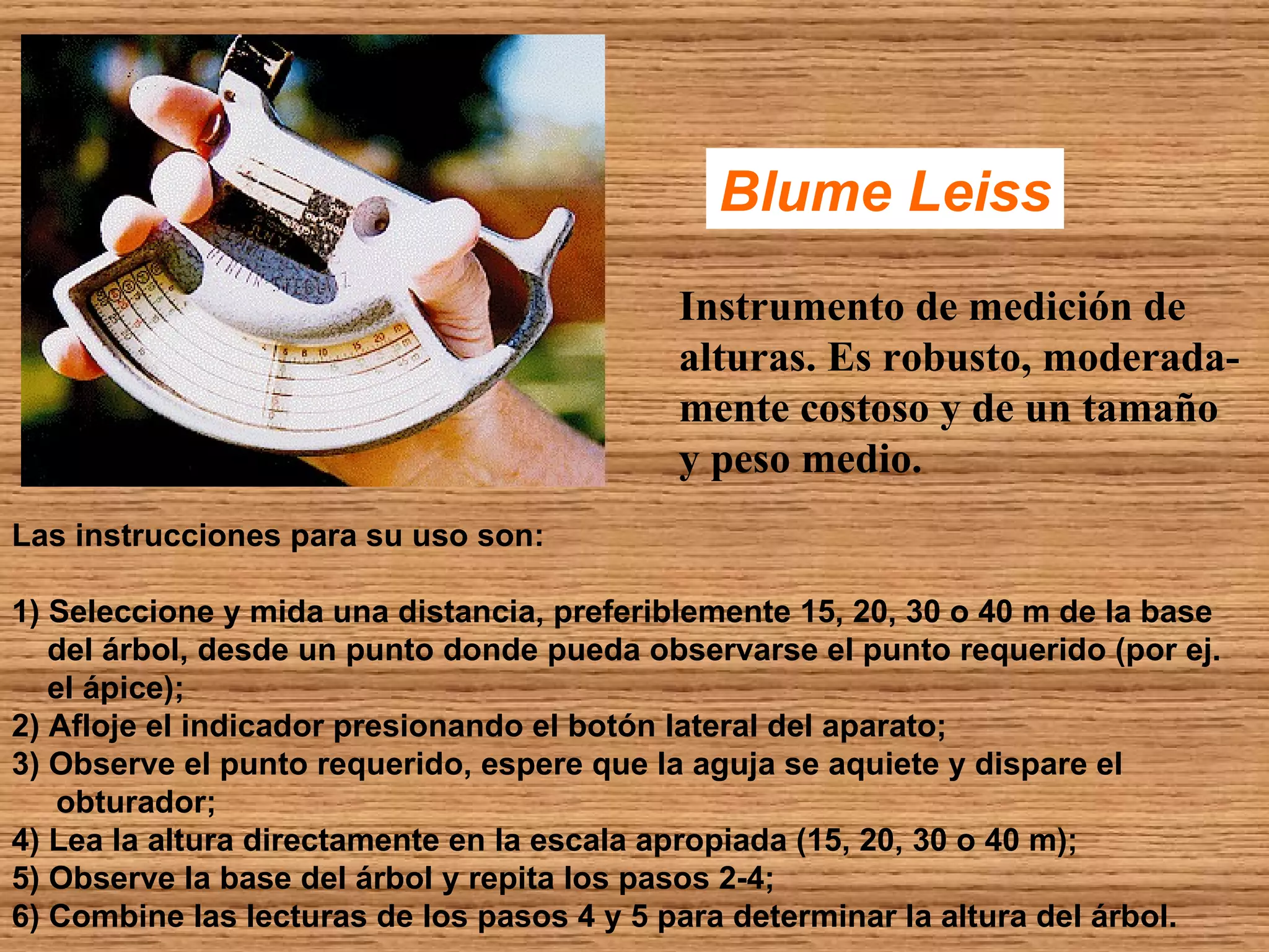 Instrumentos de medición forestal | PPS