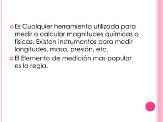 Instrumentos de medicion | PPTX