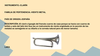 Instrumentos de viento 4º a | PPTX