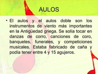 Antigua Grecia: Instrumentos | PPT