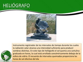 Instrumentos meteorologicos tayson | PPTX