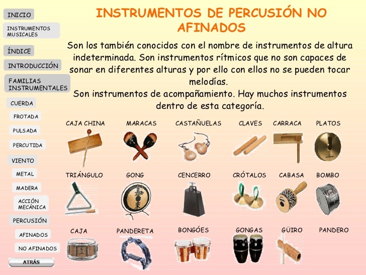 Los nombres de los instrumentos - Imagui