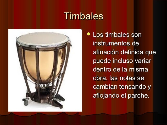 Instrumentos percusión