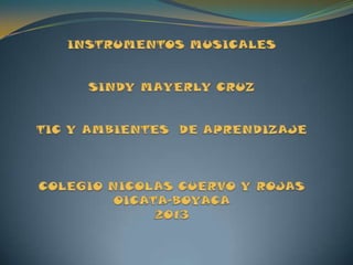 Instrumentos musicales | PPTX