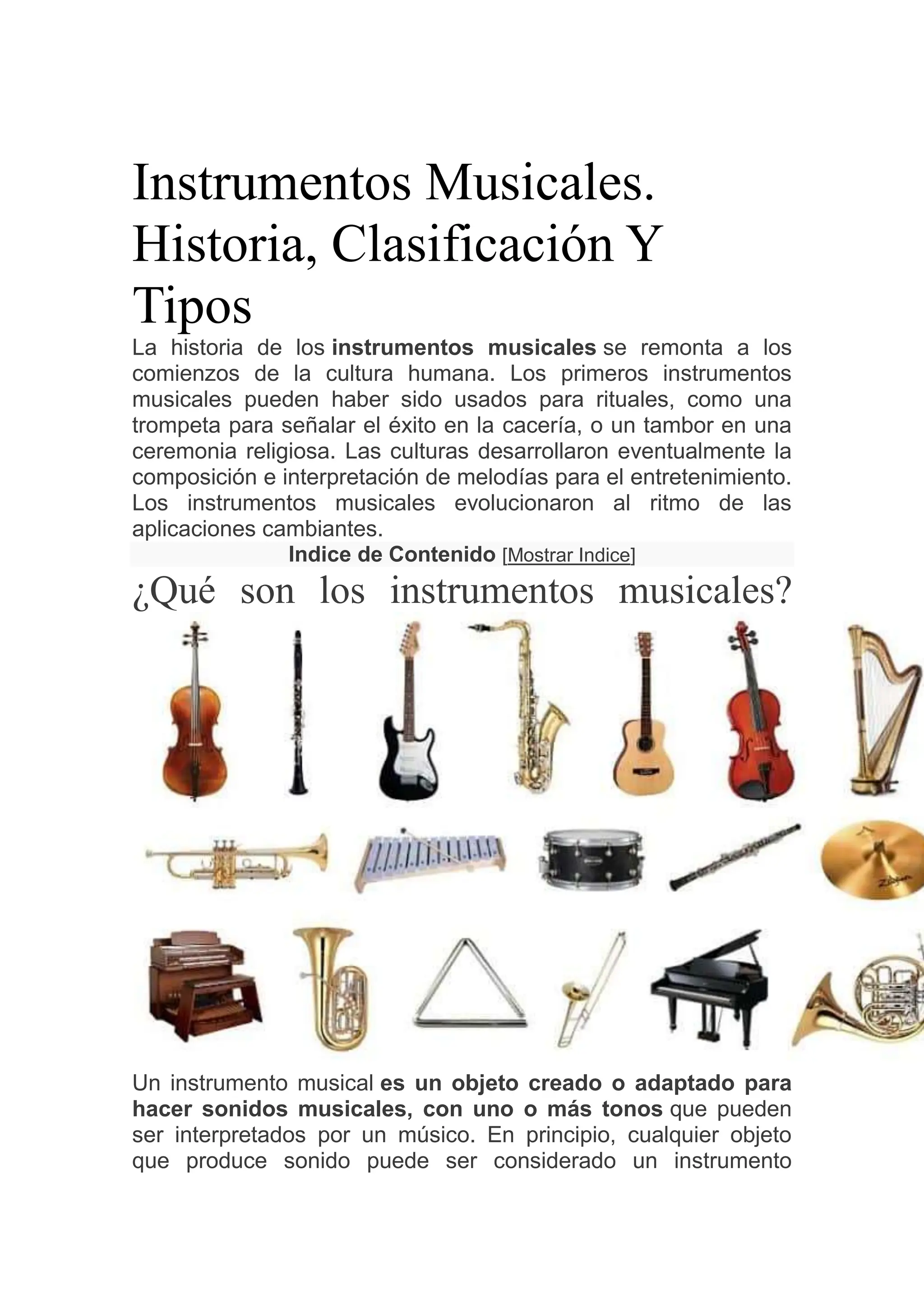 Instrumentos Musicales Usados