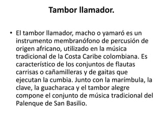 Instrumentos musicales colombianos | PPTX