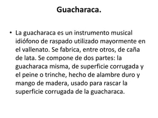 Instrumentos musicales colombianos | PPTX