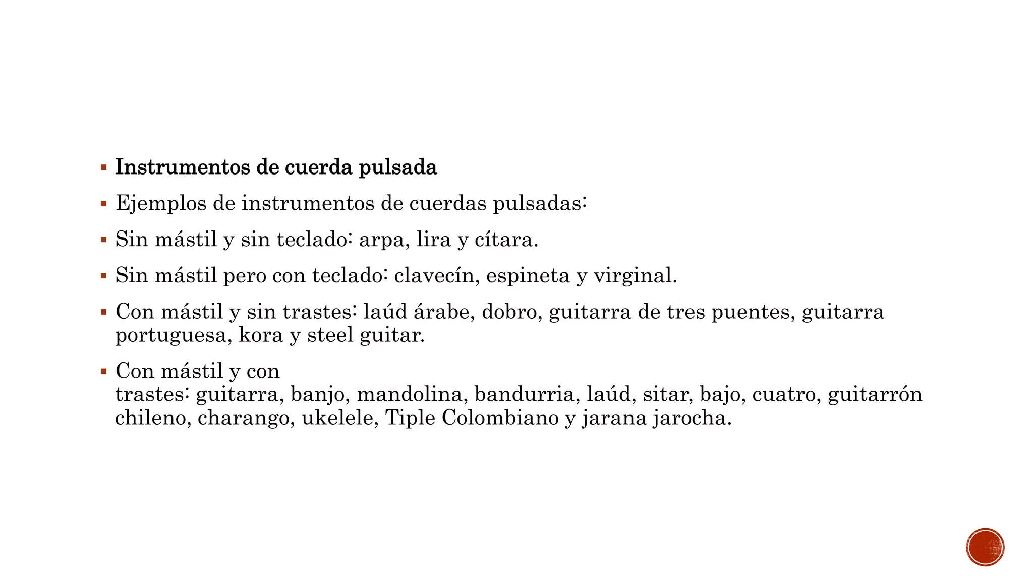Instrumentos musicales de cuerda | PPT