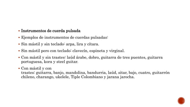 Instrumentos musicales de cuerda | PPT