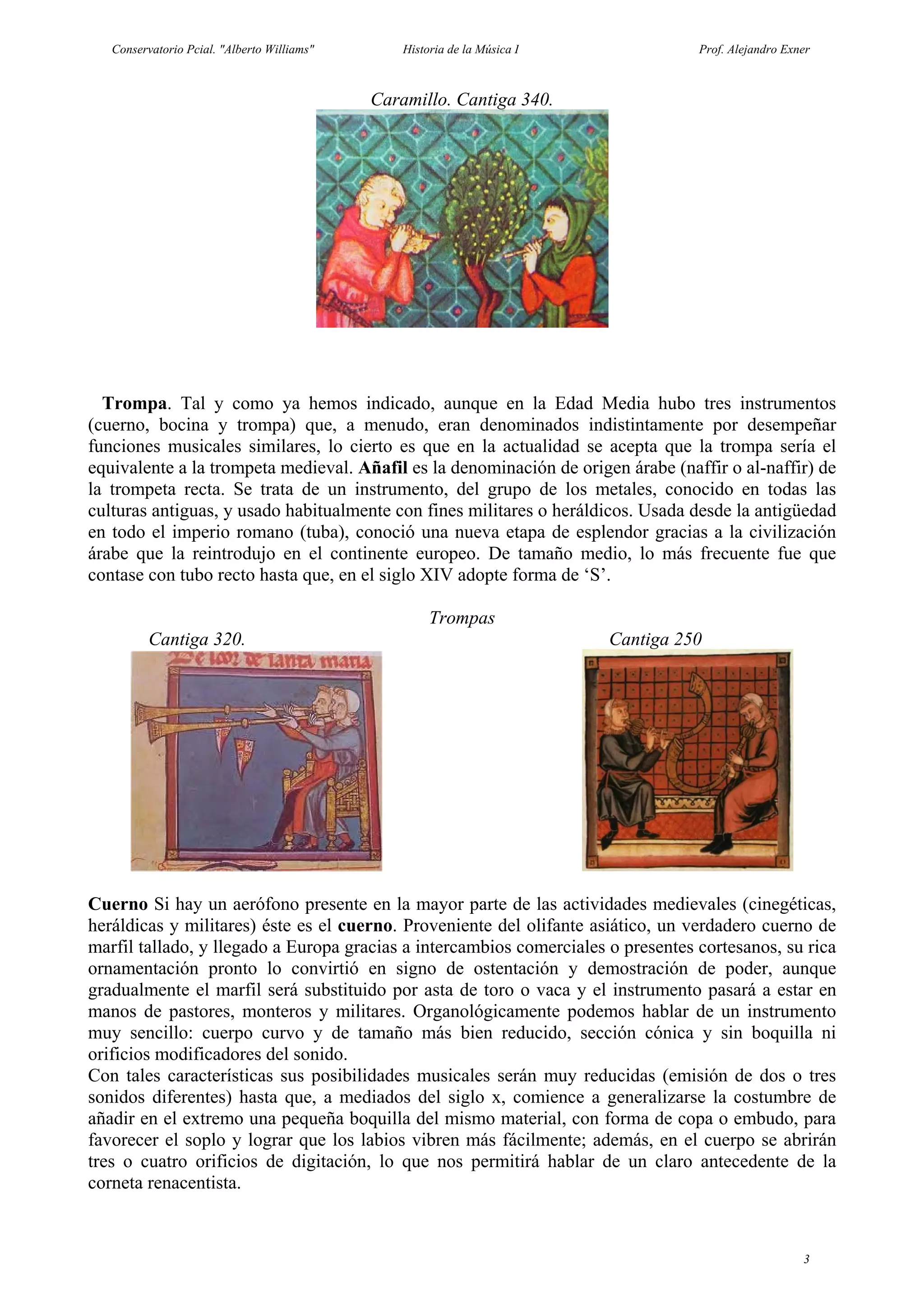 Instrumentos musicales de la edad media | PDF
