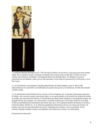Instrumentos musicales medievales | PDF