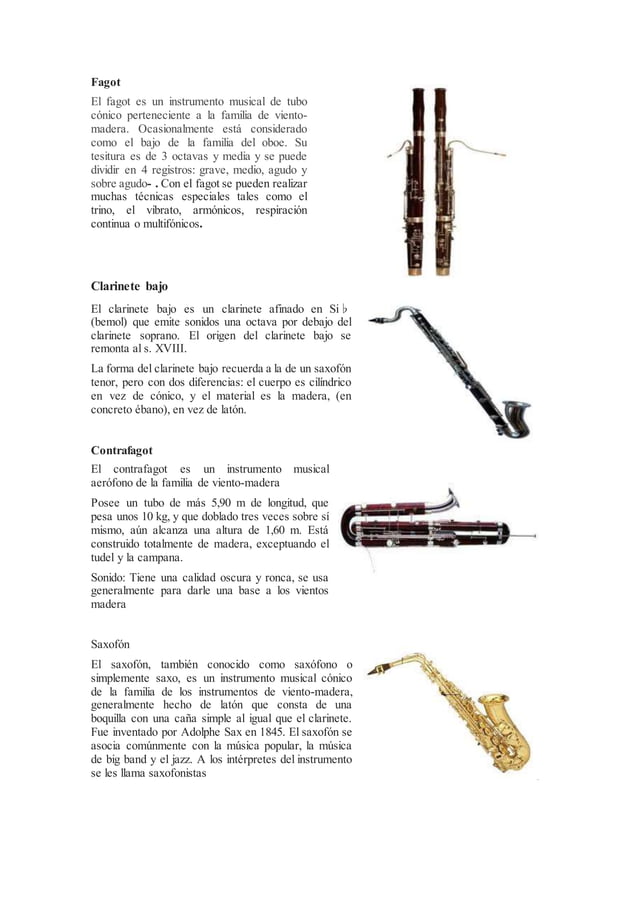 Instrumentos musicales y su clasificacion | DOCX | Classical Music | Music