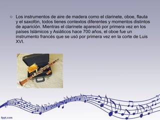 Instrumentos viento madera. | PPT