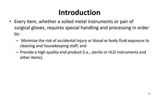 Instrument Processing.pptx | First Aid | Injuries