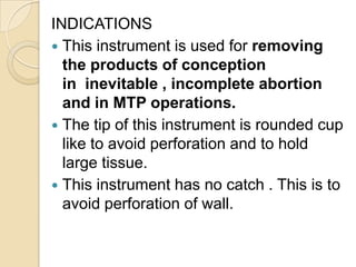 Gynecological and Obstetrics instruments | PPTX