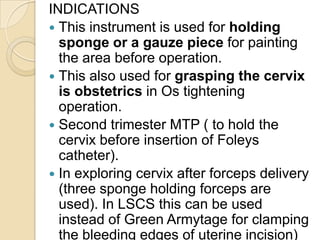 Gynecological and Obstetrics instruments | PPTX