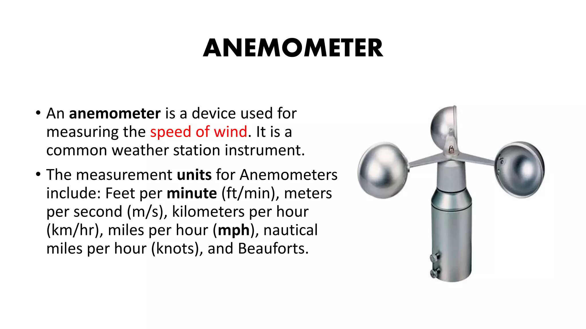 Meterological Instruments | PPTX