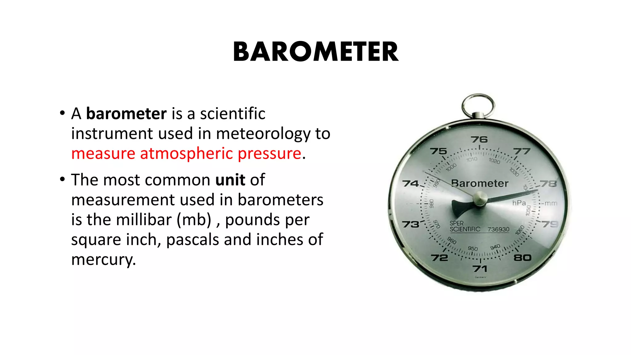 Meterological Instruments | PPTX