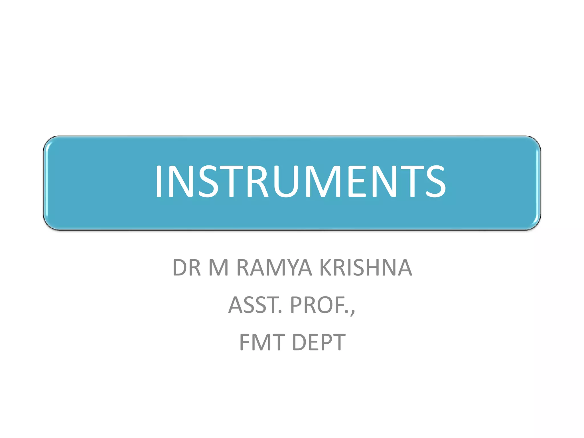 Instruments | PPT