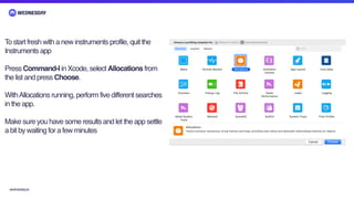 Master iOS Performance Optimization with Instruments | PDF | Operating Systems | Computer ...