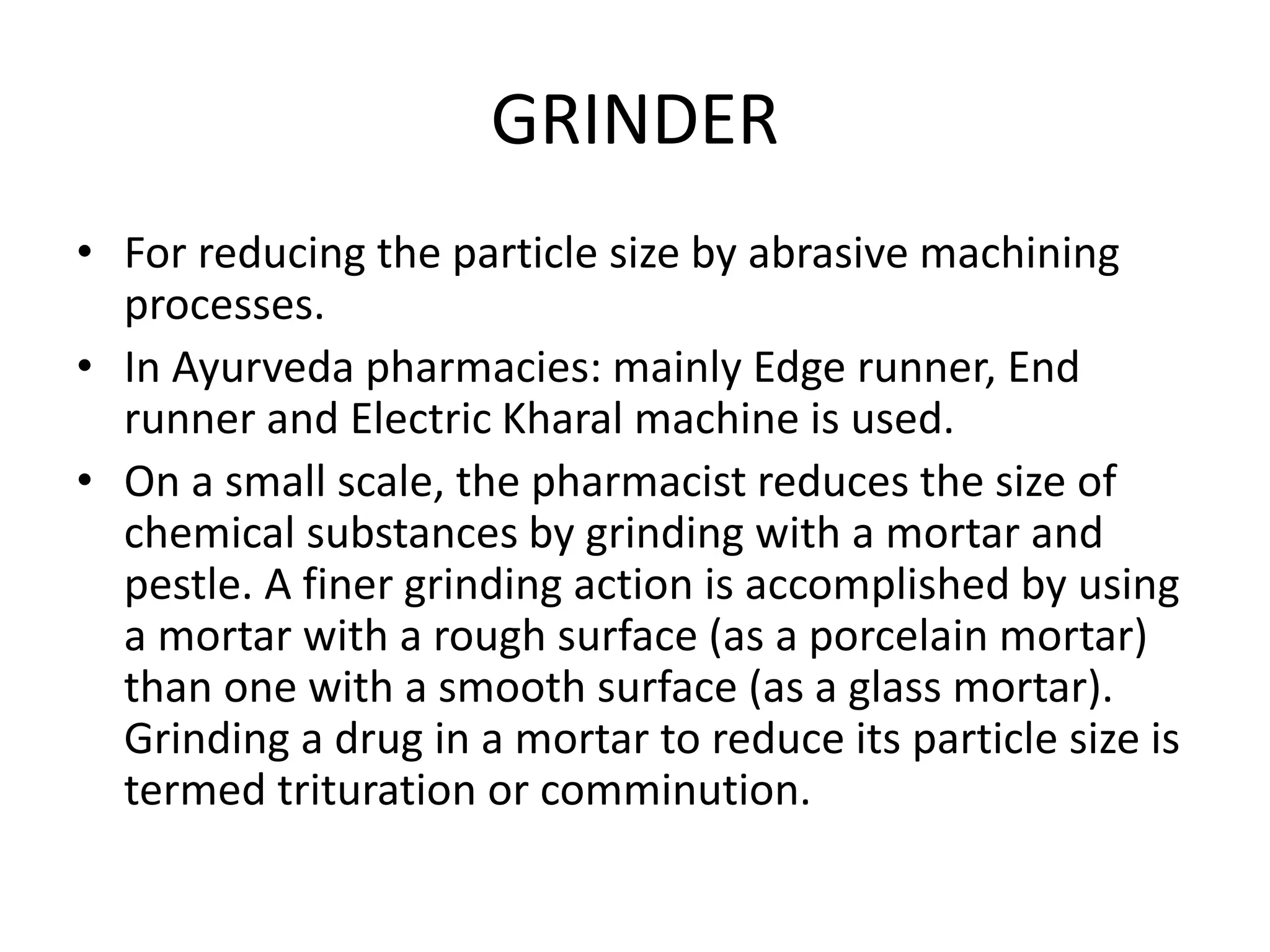 MODERN INSTRUMENTS AND MACHINERIES USED IN AYURVEDIC PHARMACIES | PPTX