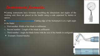 Instruments and its use in operative dentistry | PPTX