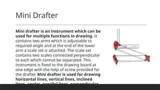Technical Drawing Instruments prestentation | PPT